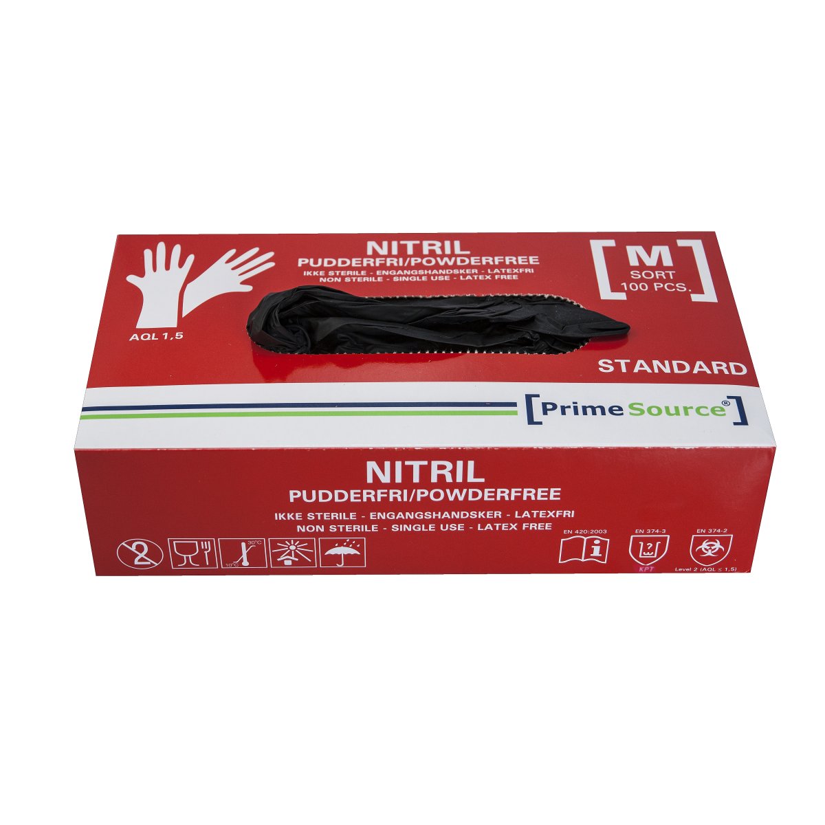 Nitril engangshandske - Sort - Handsker - TK Solutions ApS